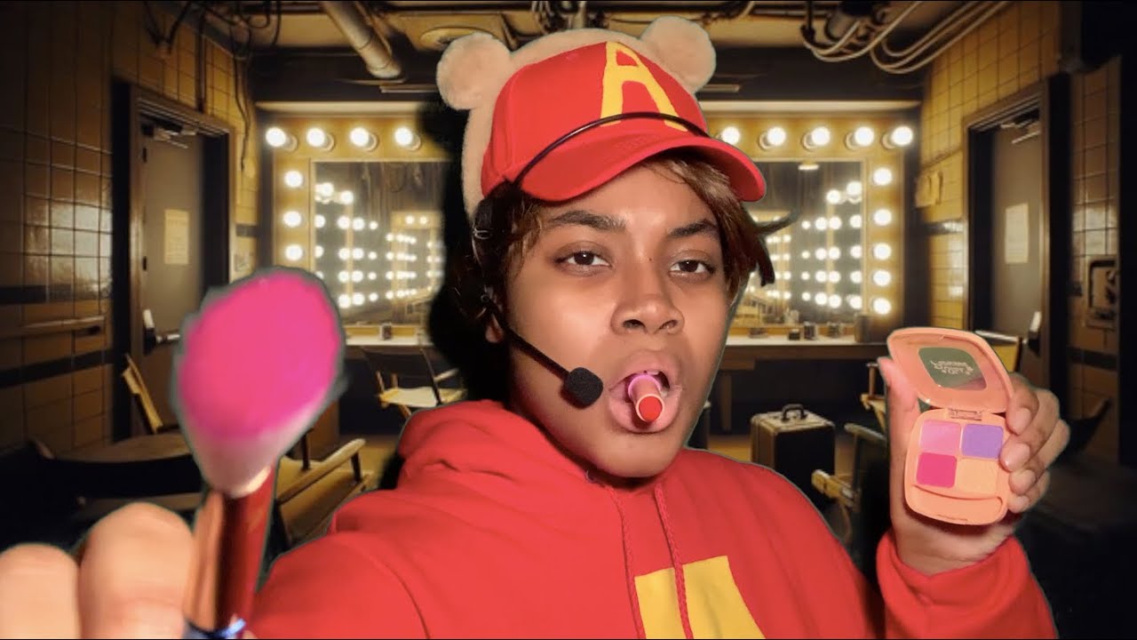 ASMR Alvin and the chimpmunks does your makeup for your performance 🎤 ...