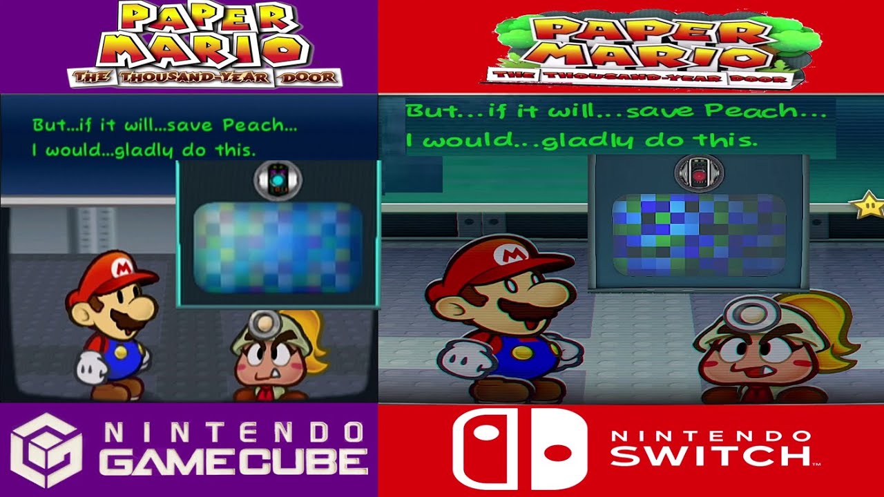Paper Mario TTYD GC Vs Switch Comparison - Goodbye, TEC - YouTube