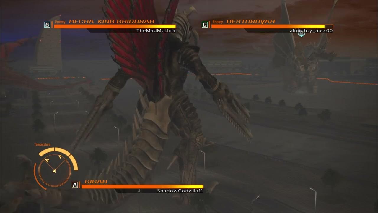 GODZILLA ps4 vs mode Gigan vs Mecha King Ghidorah vs Destoroyah - YouTube