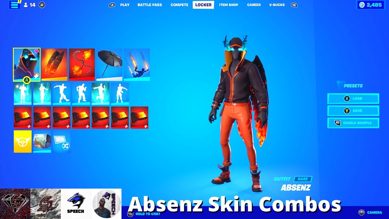 Absenz Skin Combos (Fortnite Battle Royale) - YouTube