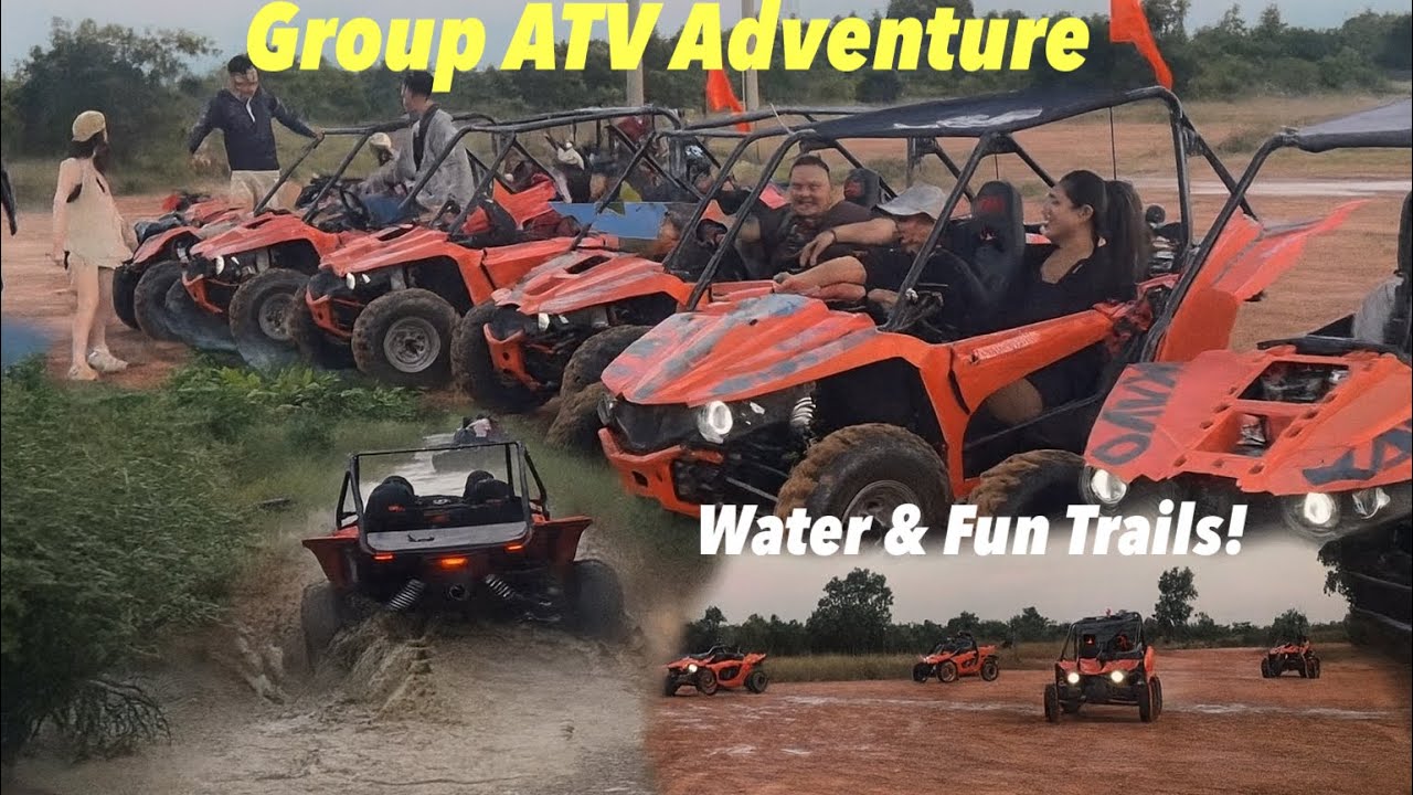 Group ATV Adventure After Rain | Riding Through Mud, Water & Fun Trails ...