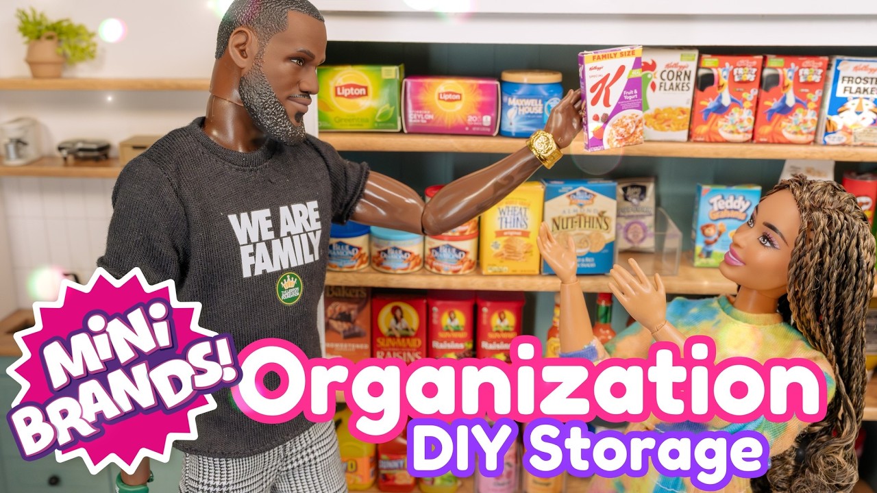 Mini Brands Organization : DIY Storage Idea | Miniature Pantry | LeBron ...