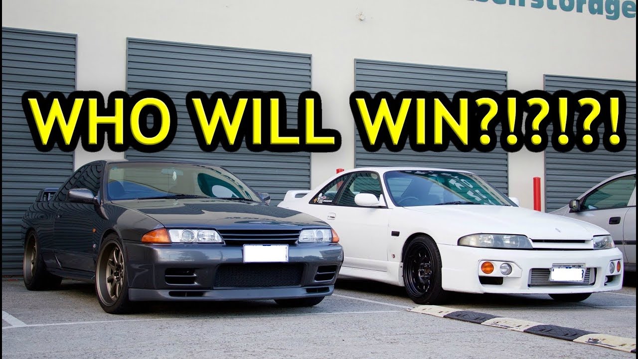 R32 GTR SCREAMER PIPE VS R33 STRAIGHT PIPE EXHAUST BATTLE!!! - YouTube