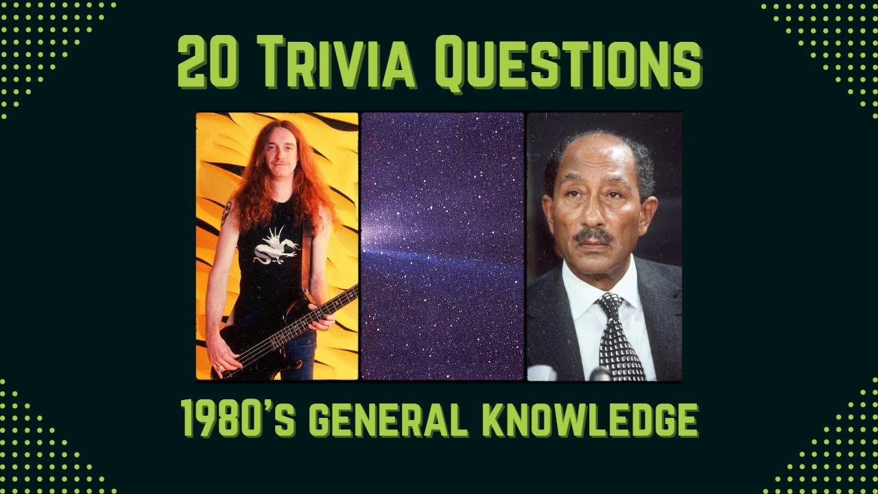 1980's General Knowledge Quiz - 20 Multiple Choice Questions with ...