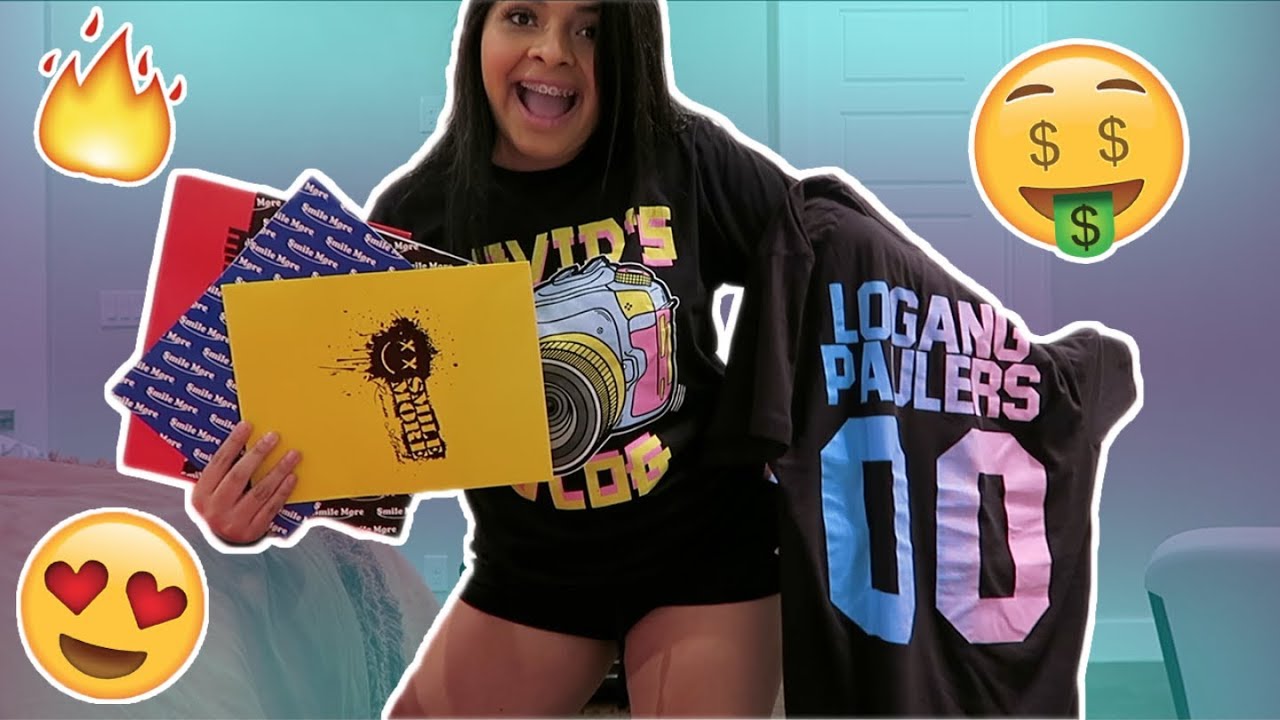 UNBOXING Youtubers Merch!! (David Dobrik, Jake Paul, Roman Atwood ...