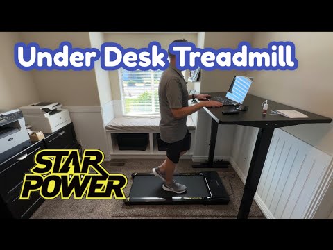 Starpower Under Desk Walking Treadmill | Exercise While Working! - YouTube