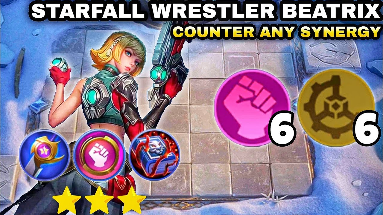 BEATRIX WRESTLER STARFALL.!! COUNTER ALL SYNERGY.!! MAGIC CHESS MOBILE ...