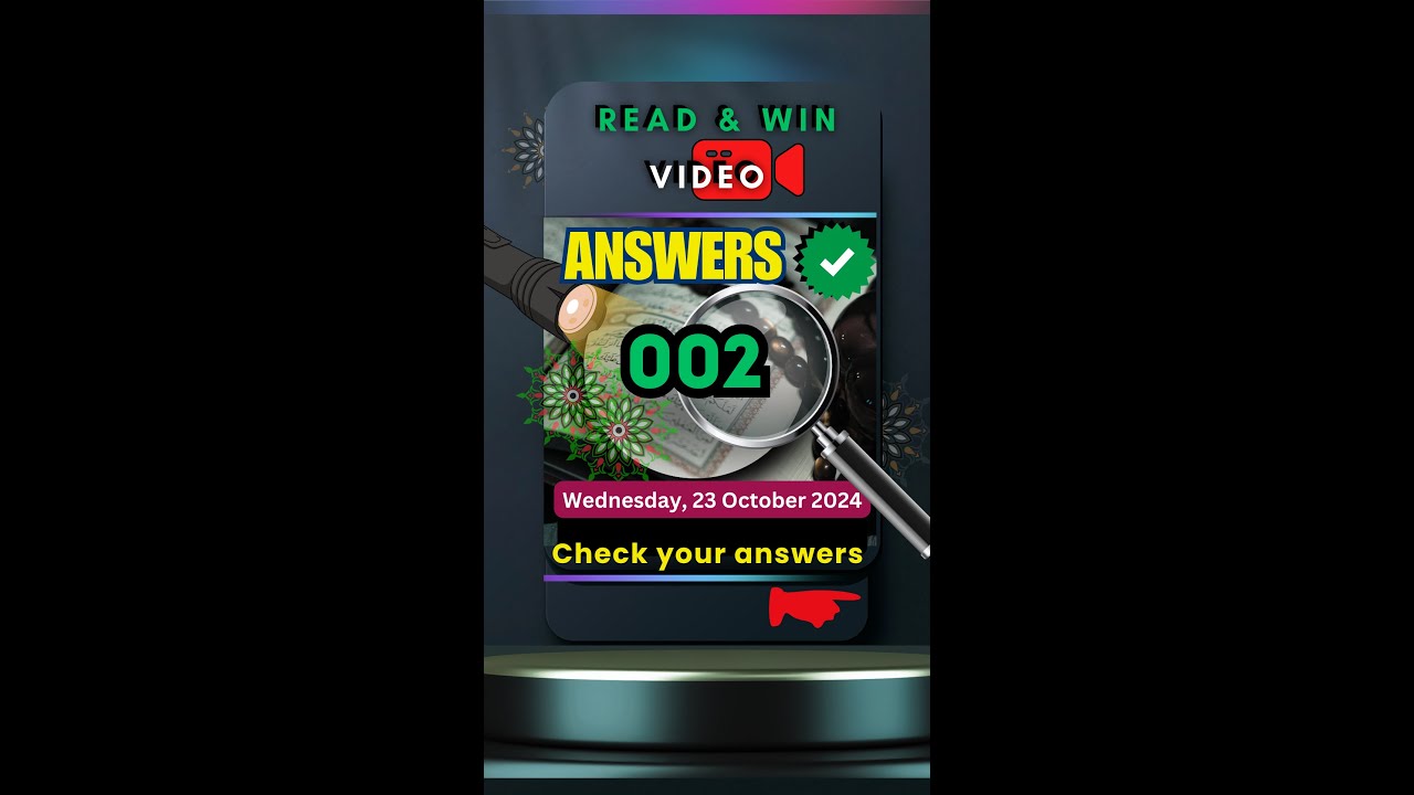 Answers | Read & Win - 002 - YouTube