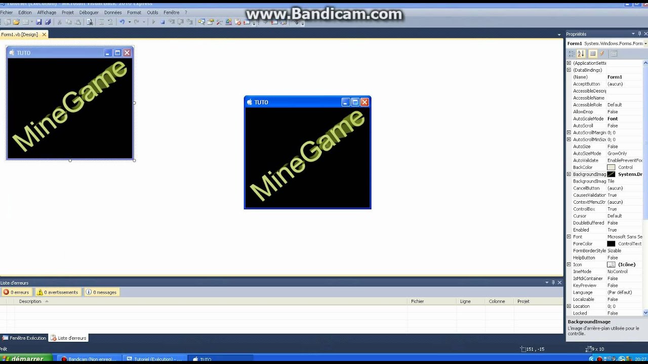 TUTO [visual basic les bases] - YouTube