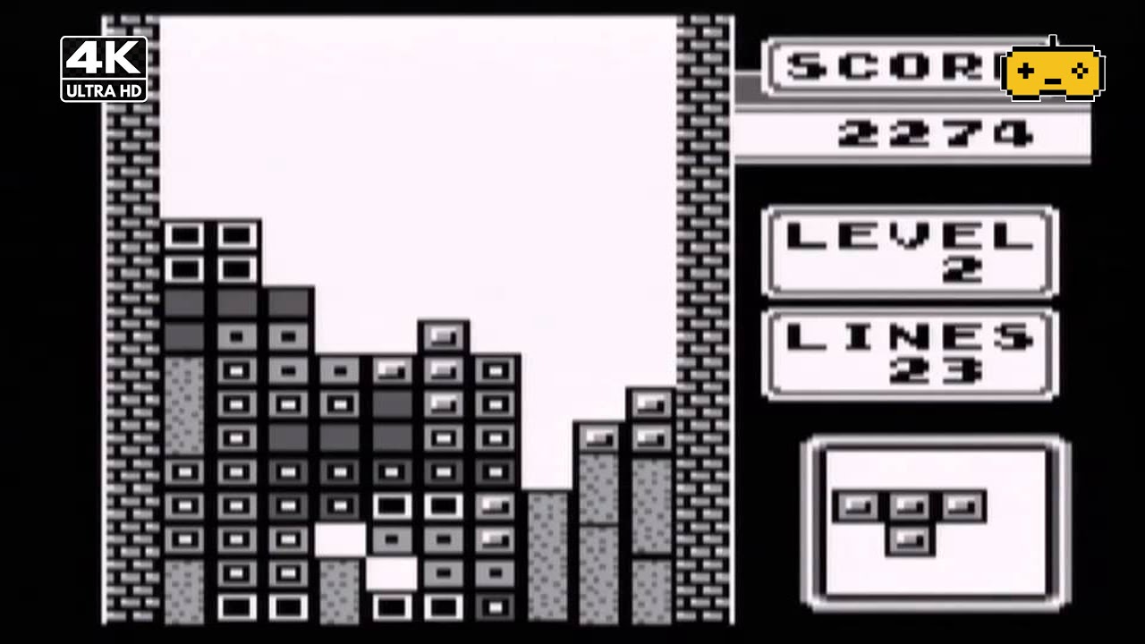 Tetris (1989) Gameplay | 15 Minutes of Classic Puzzle Fun in 4K - YouTube