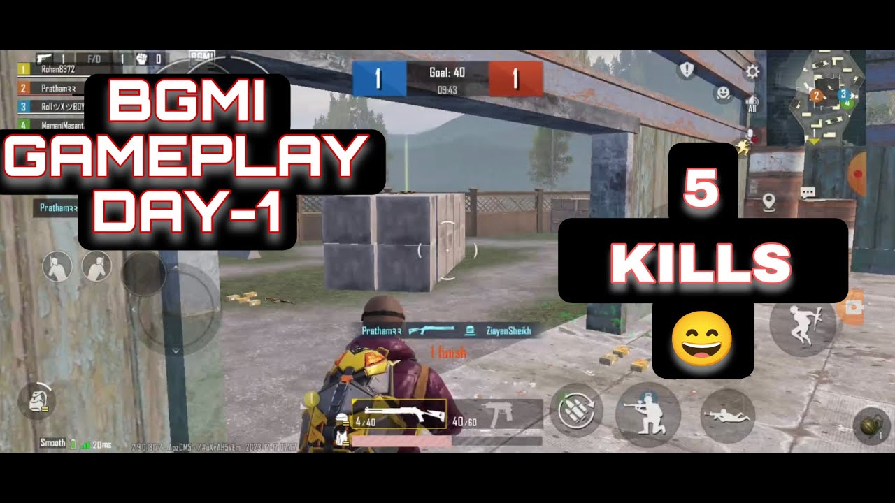 BGMI - 5 KILLS😄 ll Shooting Gameplay ll #bgmi #bgmihighlights # ...