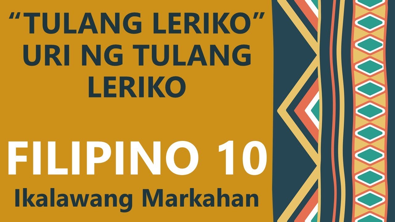 TULANG LIRIKO| URI NG TULANG LIRIKO| ARALIN SA FILIPINO 10| IKALAWANG ...