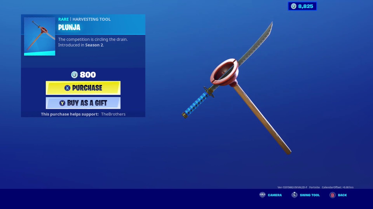 *RARE* PLUNJA PICKAXE BACK IN FORTNITE! (NINJA SKIN EXCLUSIVE) - YouTube