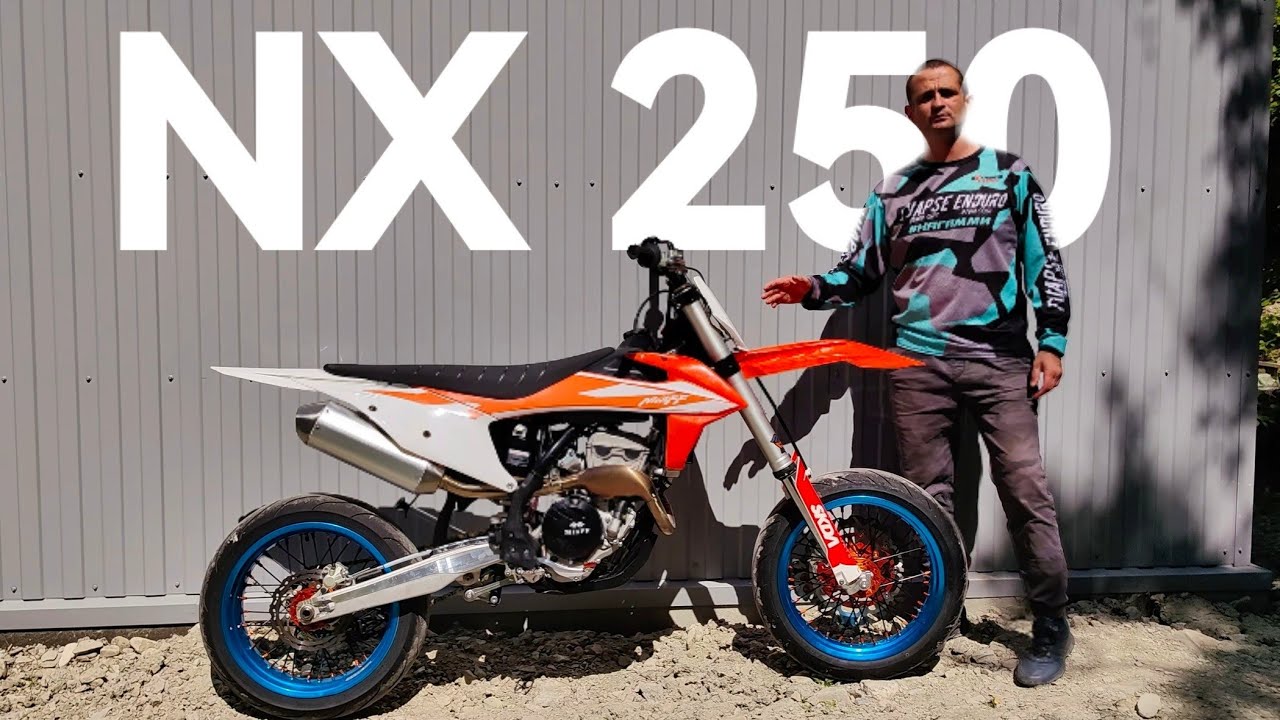 MINF NX250 R 40HP КОПИЯ КТМ 250 SXF ЧАСТЬ 1 МОТАРД - YouTube