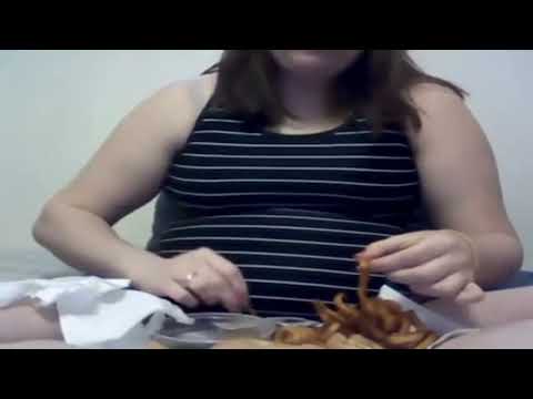 BBW eating fat belly stuffing
