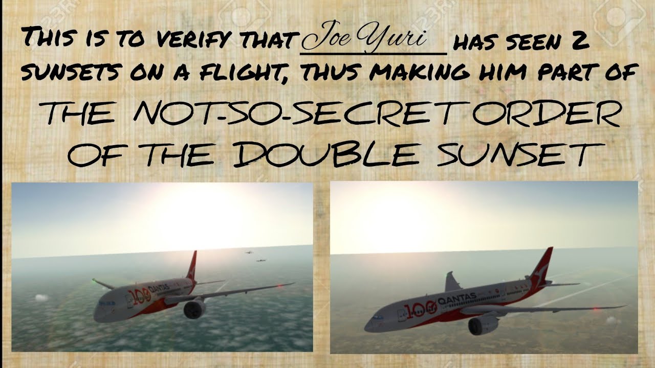 Double sunset | Qantas B787 research flight | London (EGLL) to Sydney ...