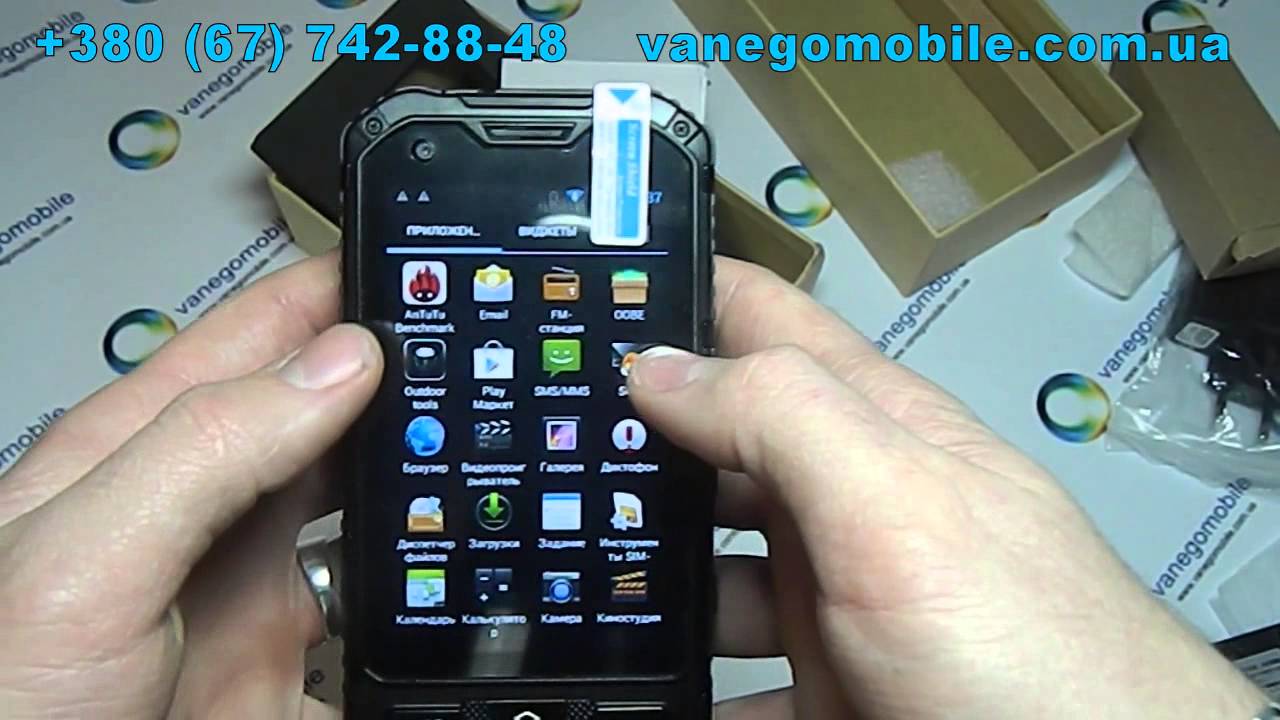 Обзор смарфона Land Rover A8 защищенный смартфон, степень защиты ip68 ...