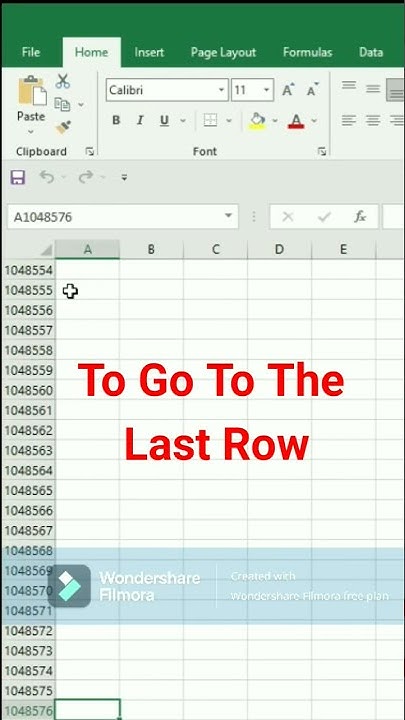 How to check the Number of rows and columns in excel - YouTube