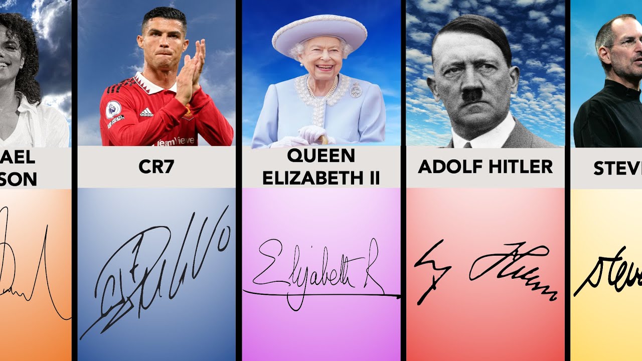 Best Signatures From Famous People | Comparison - YouTube
