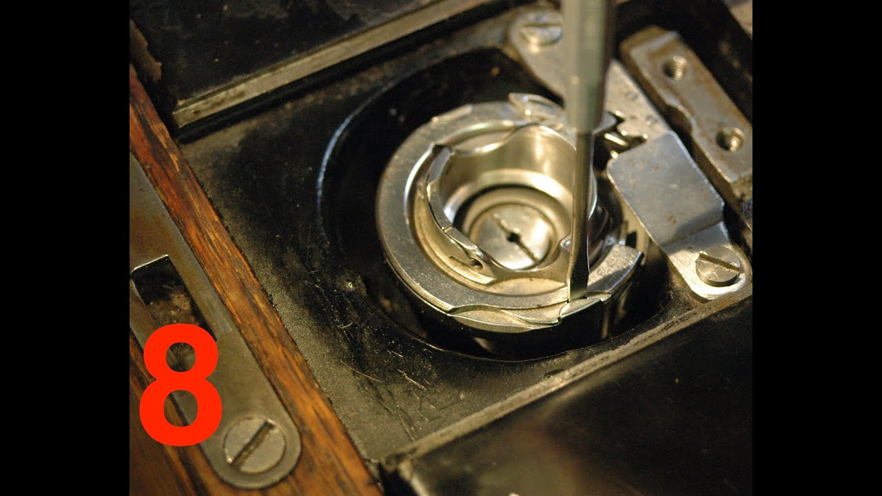 Singer 201 Bobbin case removal. With a twist. - YouTube