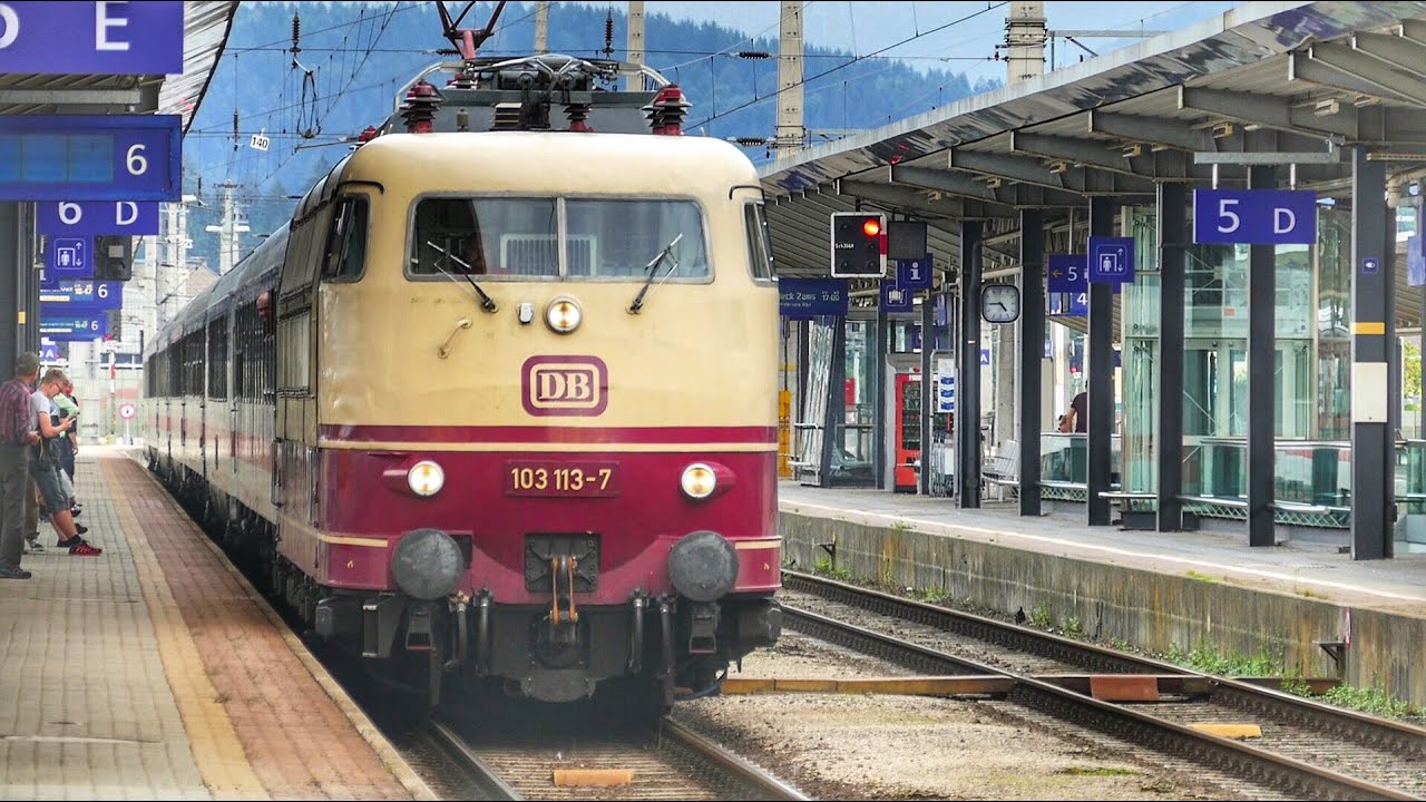 Alte Lady "BR 103 113" mit IC 1281 von München nach Wörgl - Tirol - YouTube