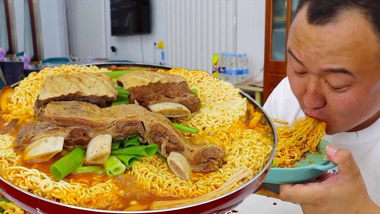 Chinese Food Show | 10 catties of beef ribs for "braised beef instant ...