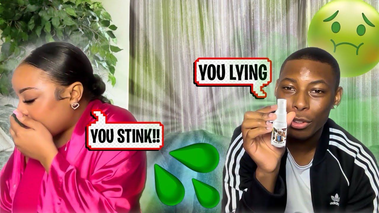 Fart Spray Prank!! On Lee Simms (SHE GOT MAD) - YouTube