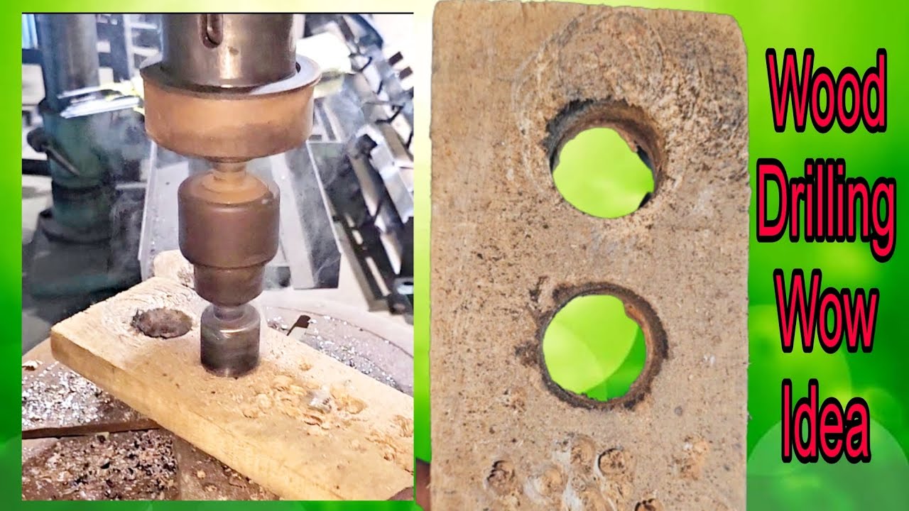 Amazing Homemade wood drilling tool! - YouTube