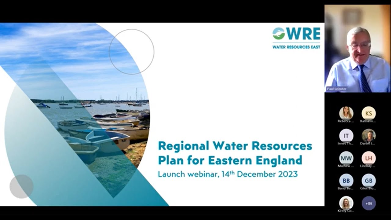 Launch Webinar: WRE's Regional Water Resources Plan for Eastern England ...