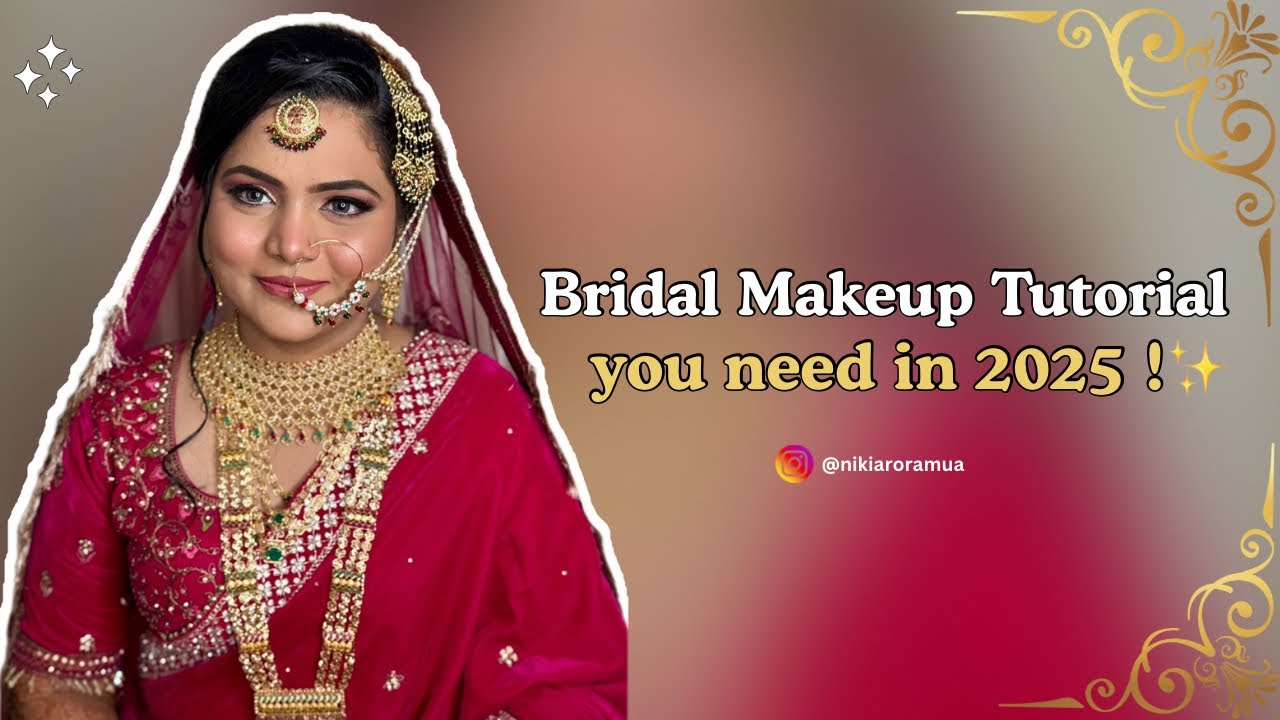 Long-Lasting Bridal Base + Full Bridal Makeup Tutorial step-by-step ...