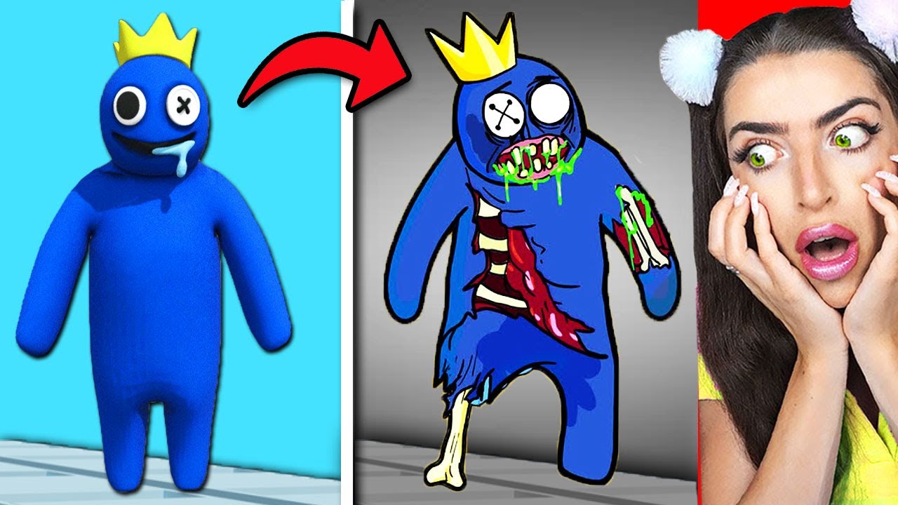 Rainbow Friends GLOW UP into ZOMBIES! (AMAZING TRANSFORMATIONS!) - YouTube