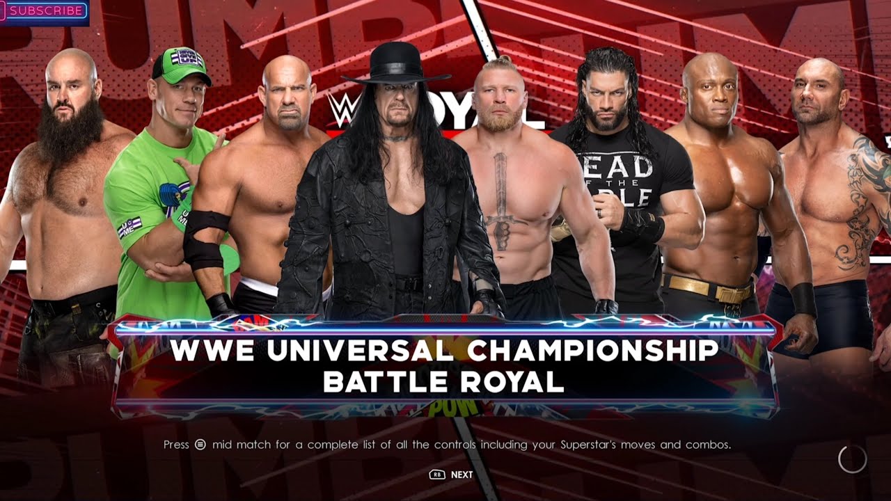 ROYAL RUMBLE | ROCK + ROMAN REIGNS + JOHN CENA + LESNAR + STROWMAN ...