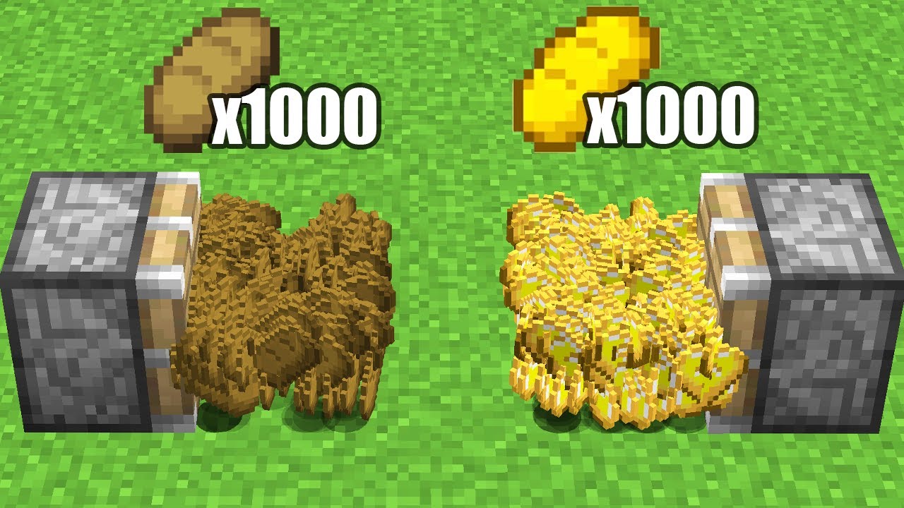 1000 bread + 1000 golden bread - YouTube