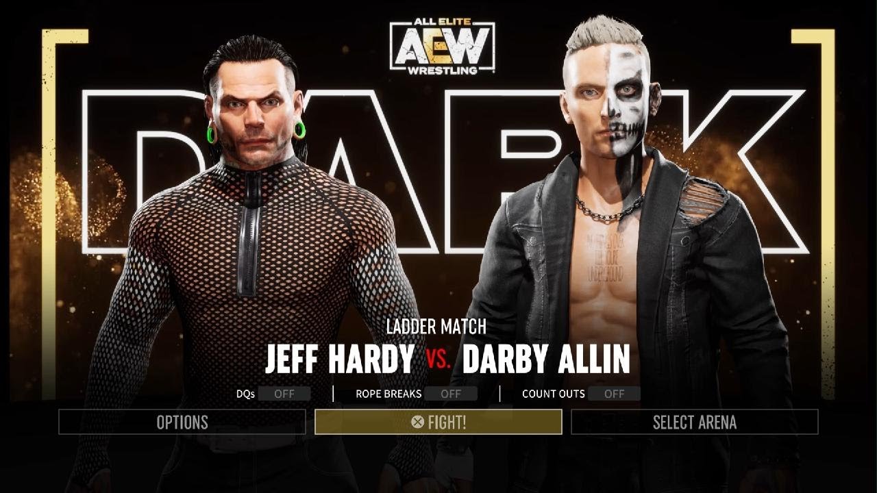 AEW: Fight Forever - Jeff Hardy vs. Darby Allin - Ladder Match - YouTube