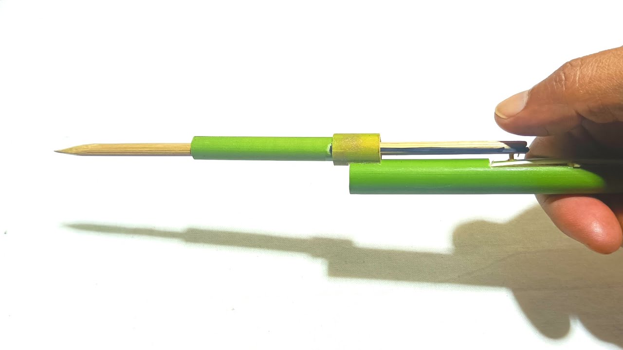 How to make a bamboo catapult at home || bamboo crafts - YouTube