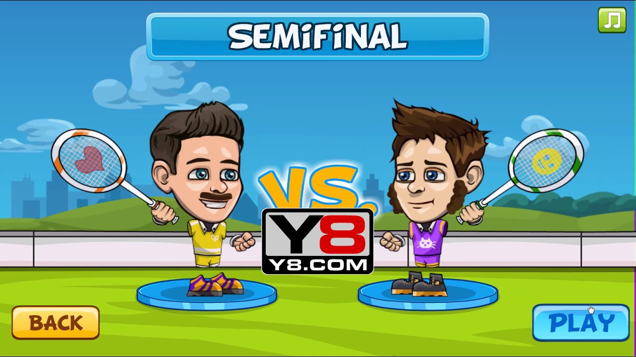Badminton Legends y8 เกมส์แบดมินตัน เกมแบดมินตัน2คนเล่นแข่งกัน - YouTube