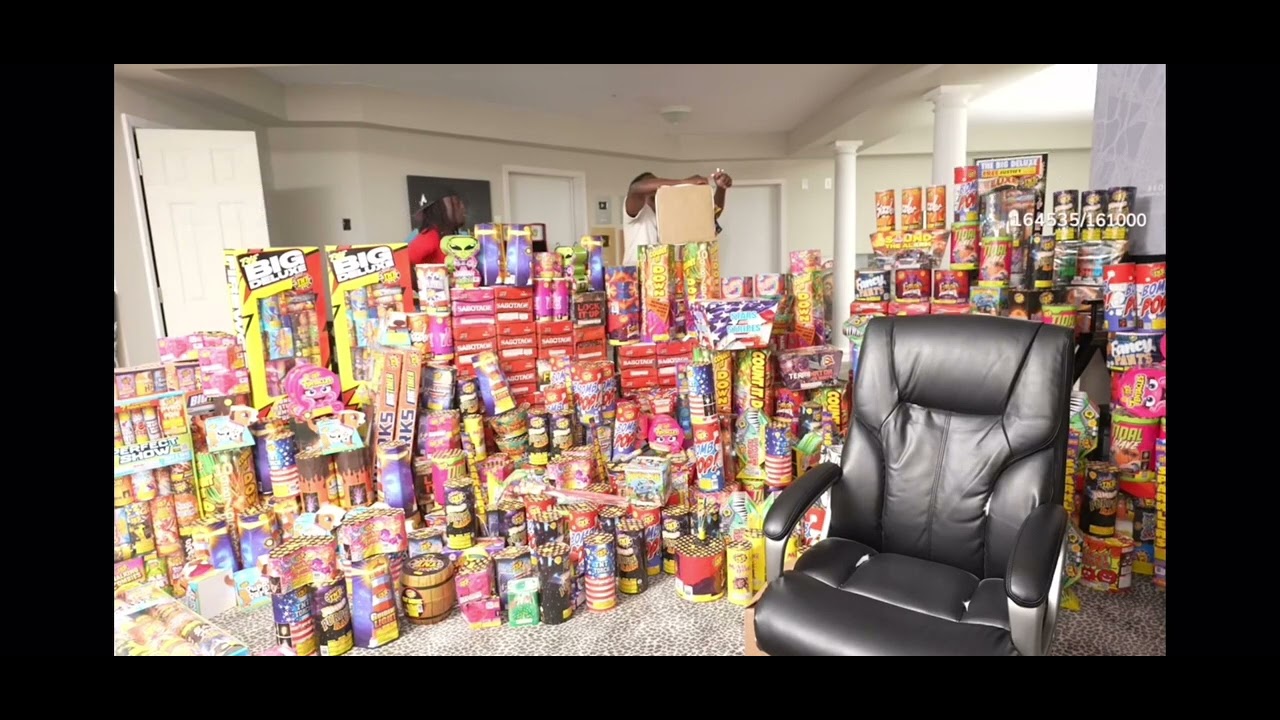 Mr beast leaves cause Kai’s room explodes with fire works - YouTube