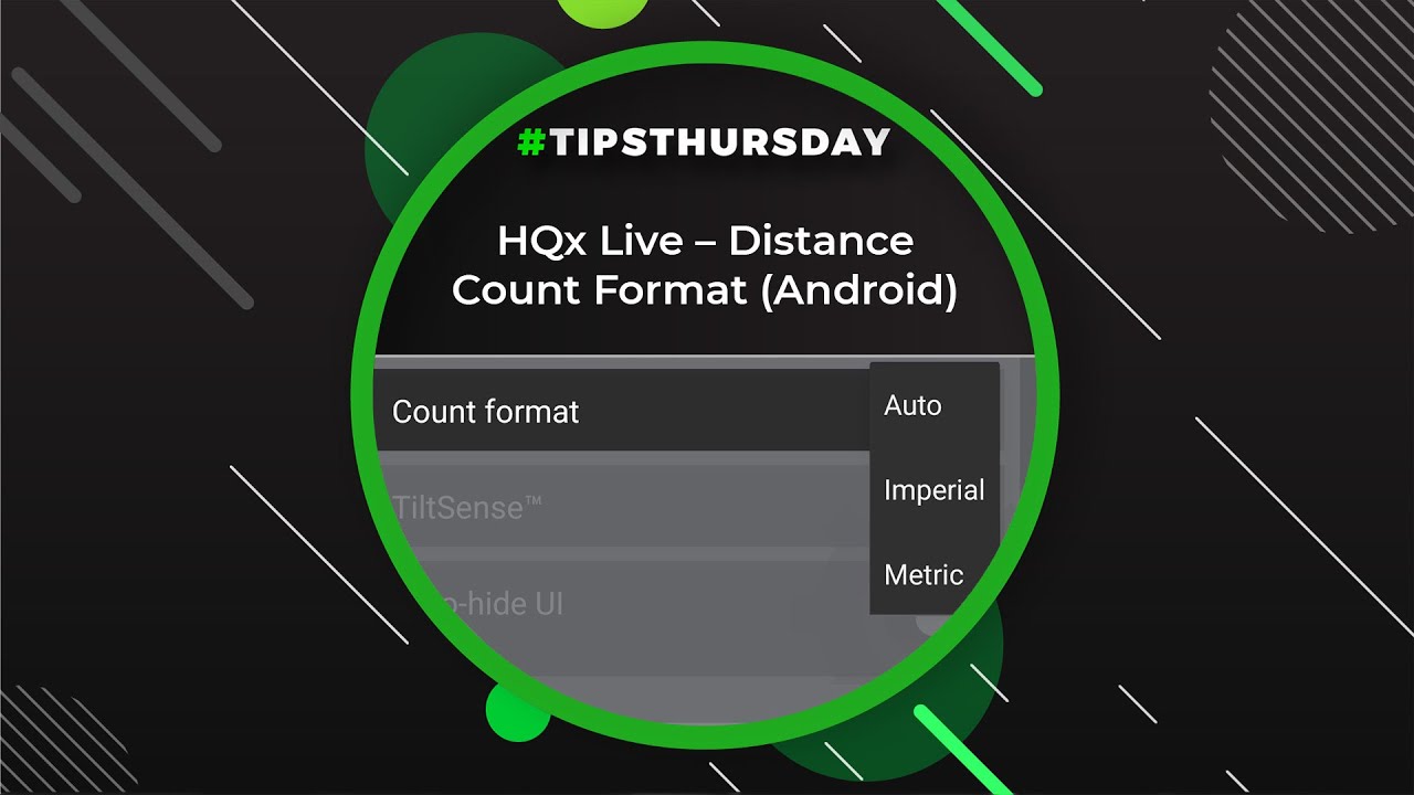 HQx Live - Distance Count Format (Android) - YouTube