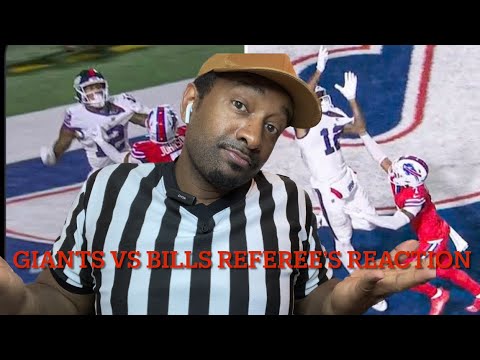 NFL Referee’s Reaction To Giants Vs Bills - YouTube