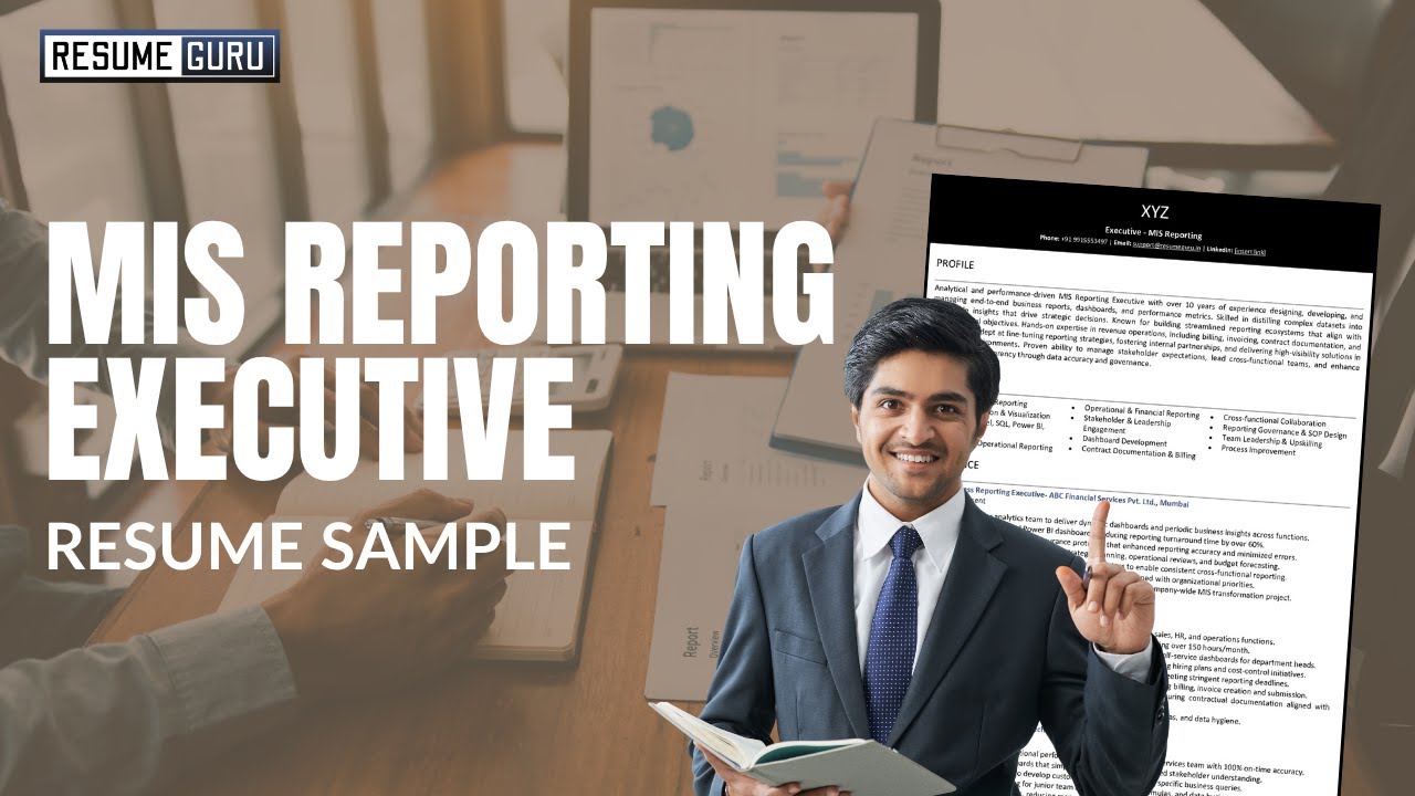 How to Write a Job-Winning MIS Reporting Executive Resume (Freshers ...