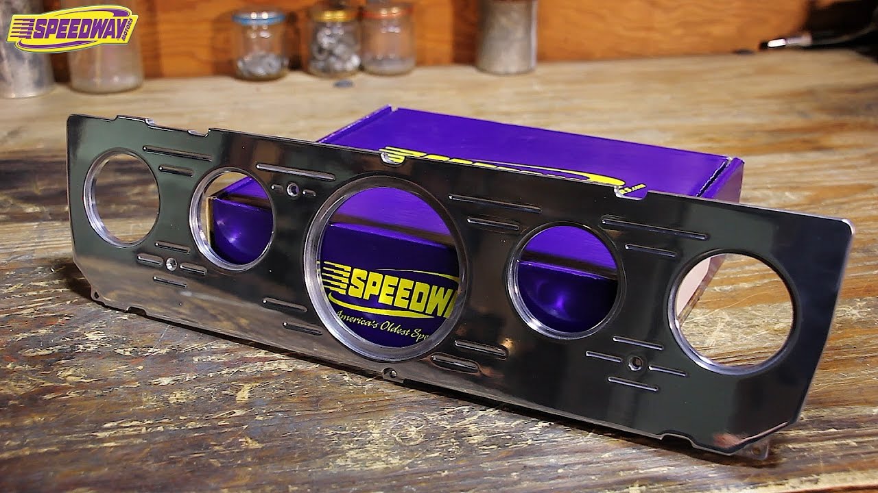Speedway Tech Talk - Billet Aluminum Gauge Panels & Overlays - YouTube
