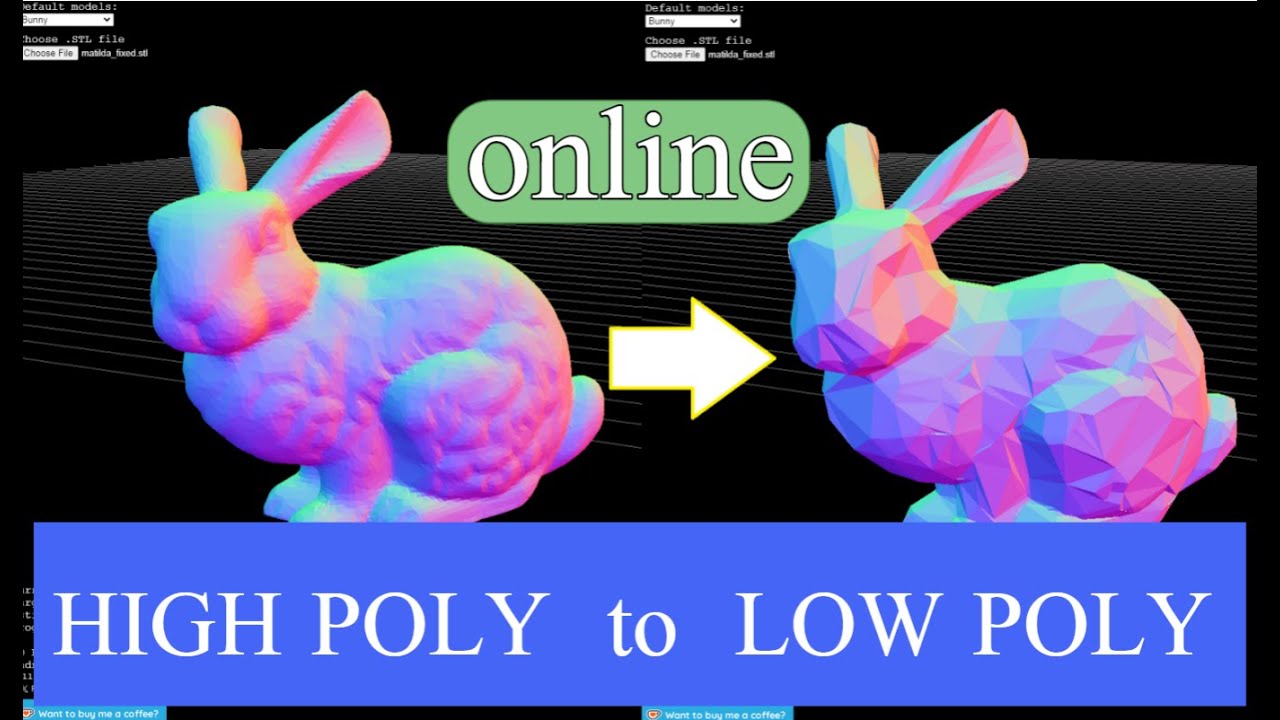 How to convert HIGH POLY TO LOW POLY ONLINE (2025 guide) - YouTube