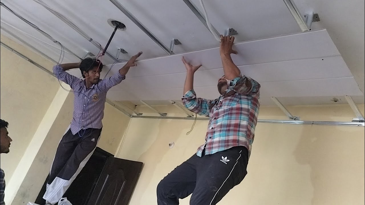 how to installation pvc ceilling bedroom design | pvc wall panel ...
