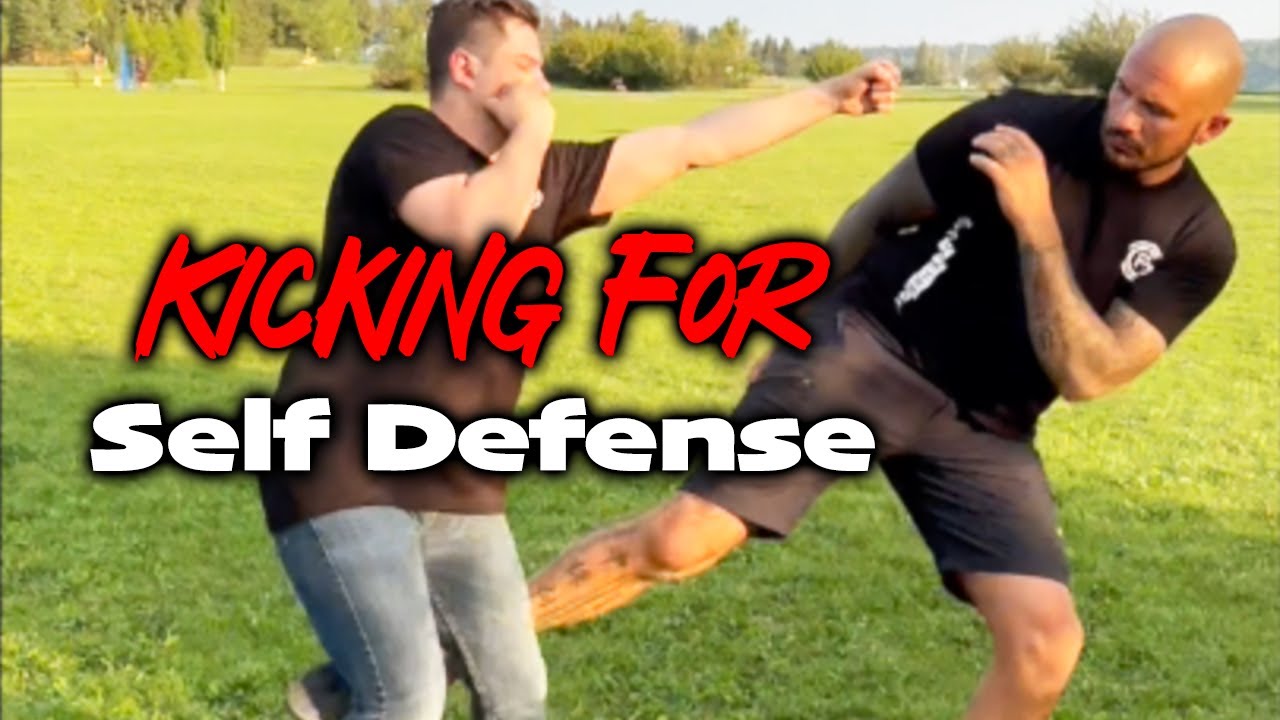Landing a kick for self defense - YouTube