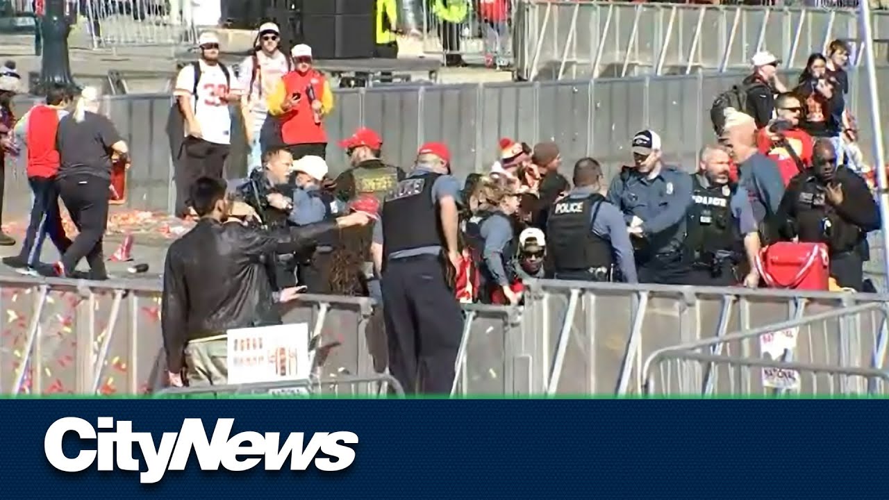 1 killed, dozens injured in mass shooting at Super Bowl parade - YouTube