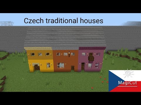 Minecraft: Czech traditional houses tutorial - YouTube