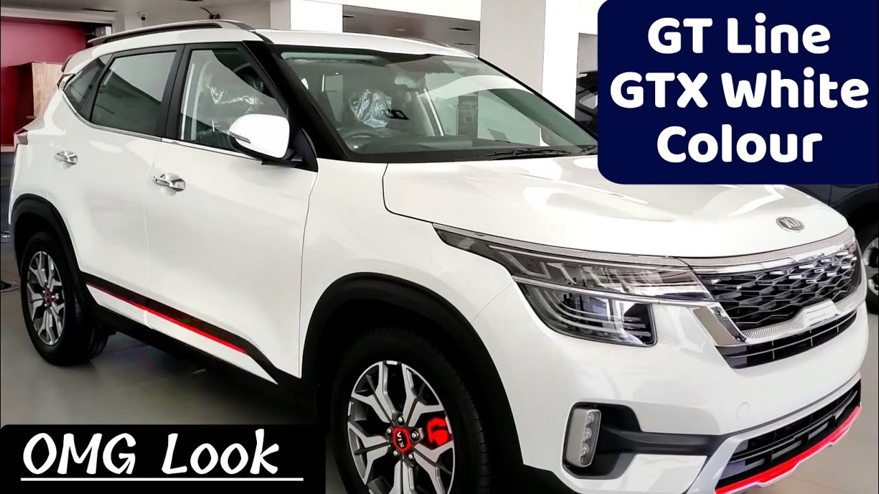 2020 Kia Seltos GT Line GTX White Colour | Exterior, Real Life Review ...