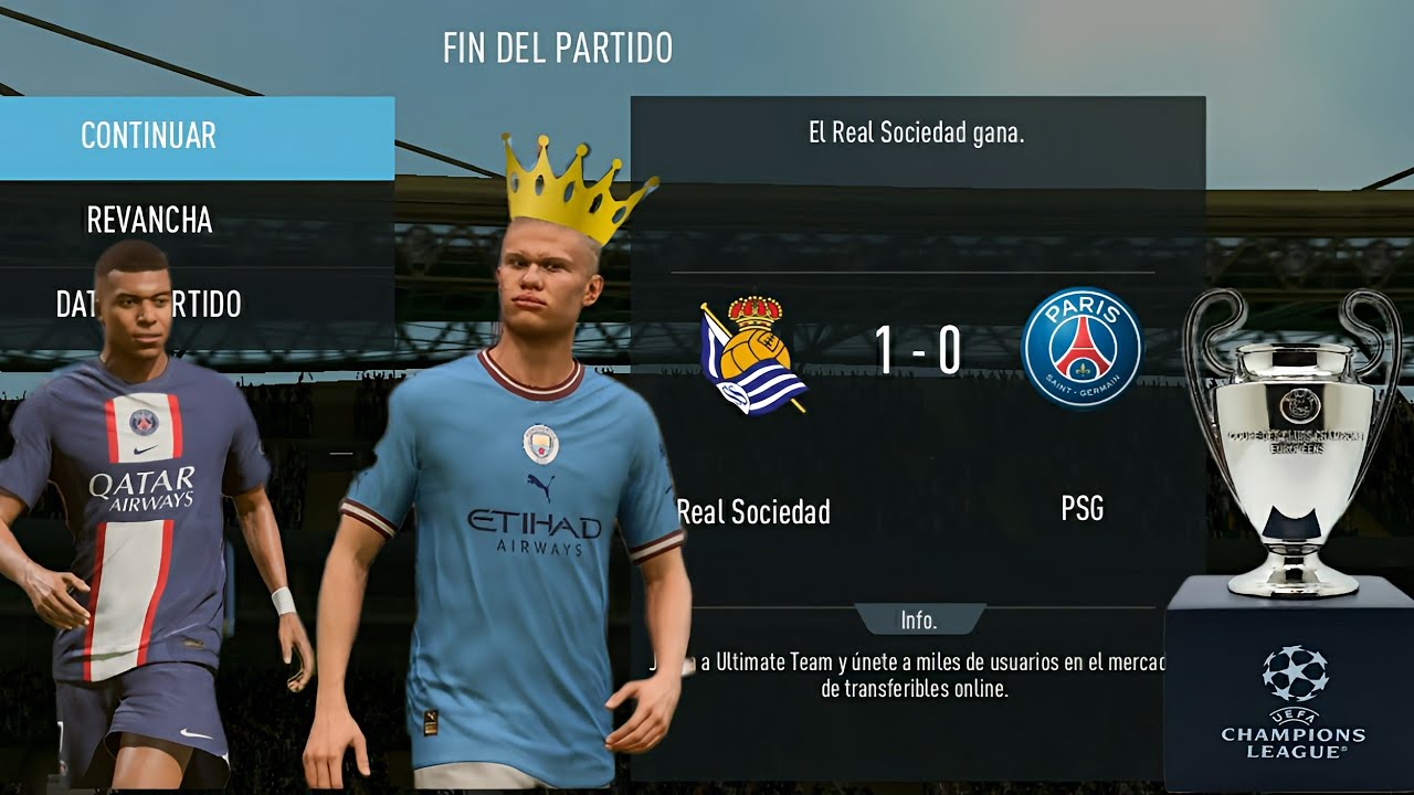 FIFA 15 MOD FIFA 23 ANDROID! + MODO CARRERA! UCL CHAMPIONS (SIMULACIÓN ...