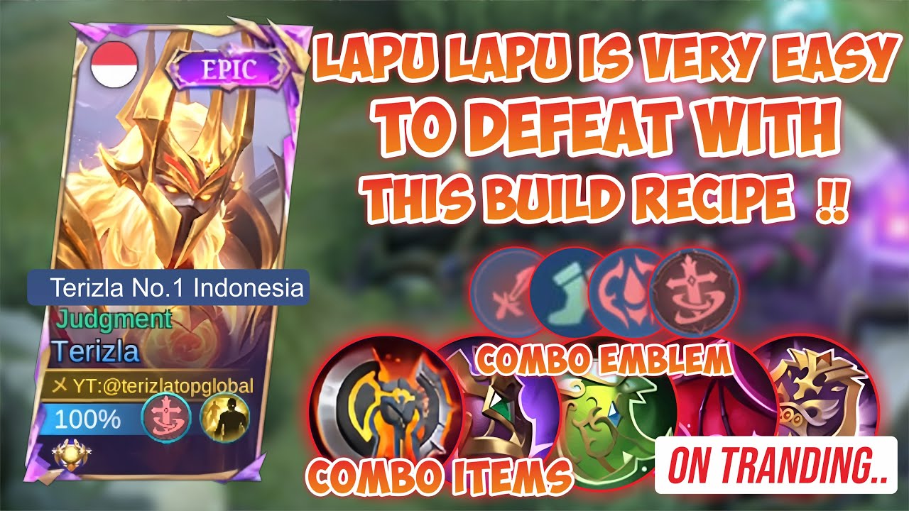 LAPU LAPU IS VERY EASY TO DEFEAT WITH THIS BUILD RECIPE - BEST BUILD ...