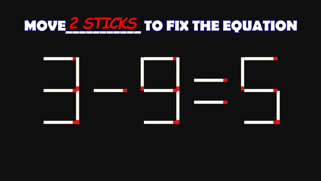 Logic Puzzles with Matchsticks-32 | Matchstick Logic Puzzles ...